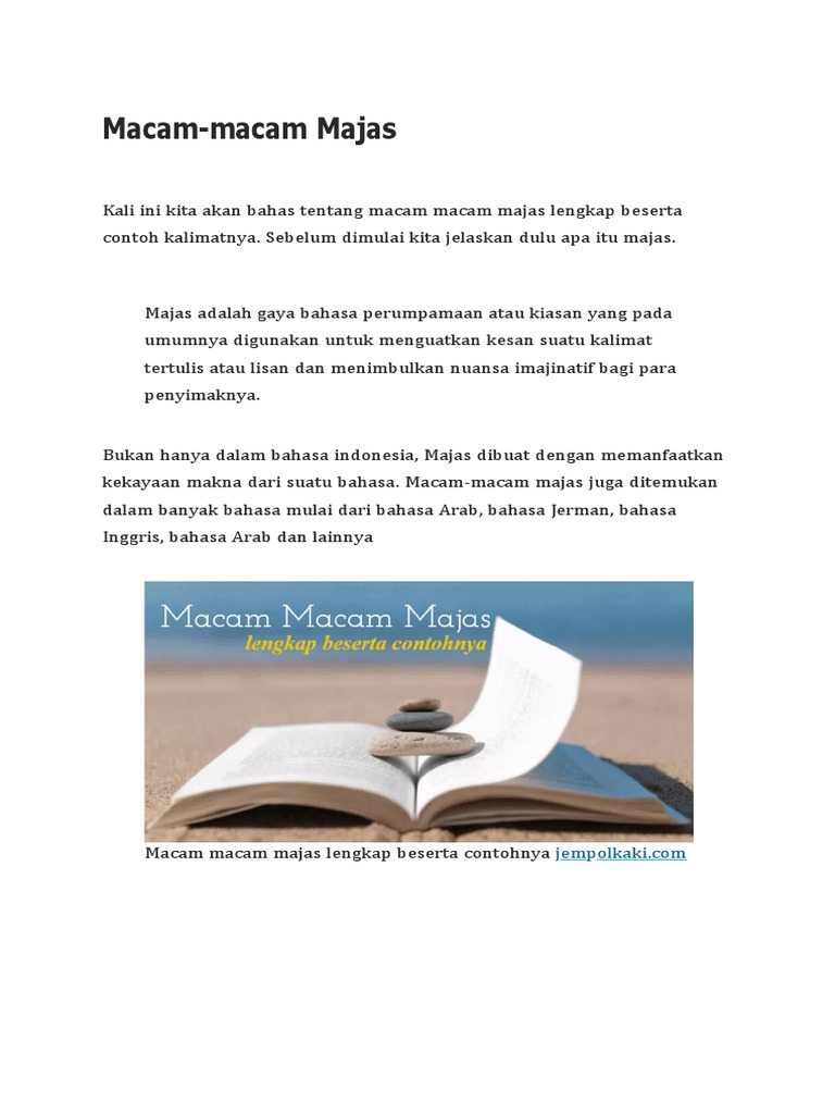 Macam Macam Majas | PDF