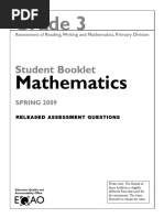 Eqao Sample Test | PDF | Sleep | Shape