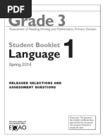 Eqao Sample Test | PDF | Sleep | Shape