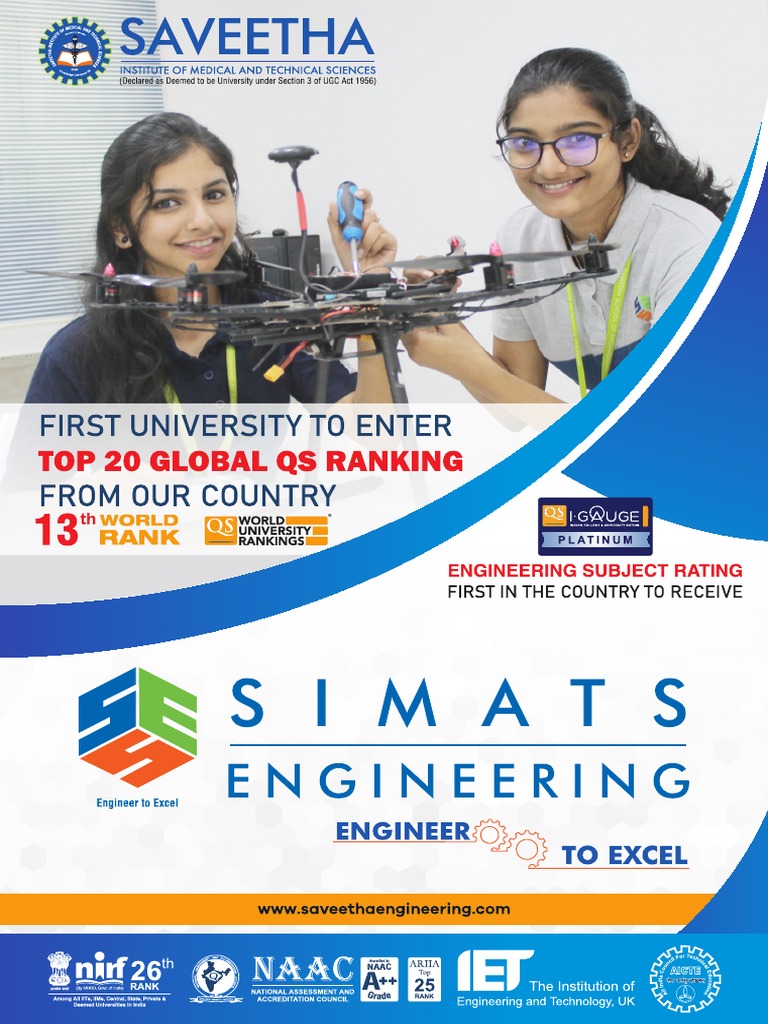 8939994247 SIMATS Engineering Brochure | PDF