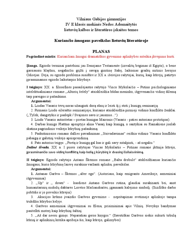 2022-11-07 Kalbėjimo Plano Forma NR 2 | PDF