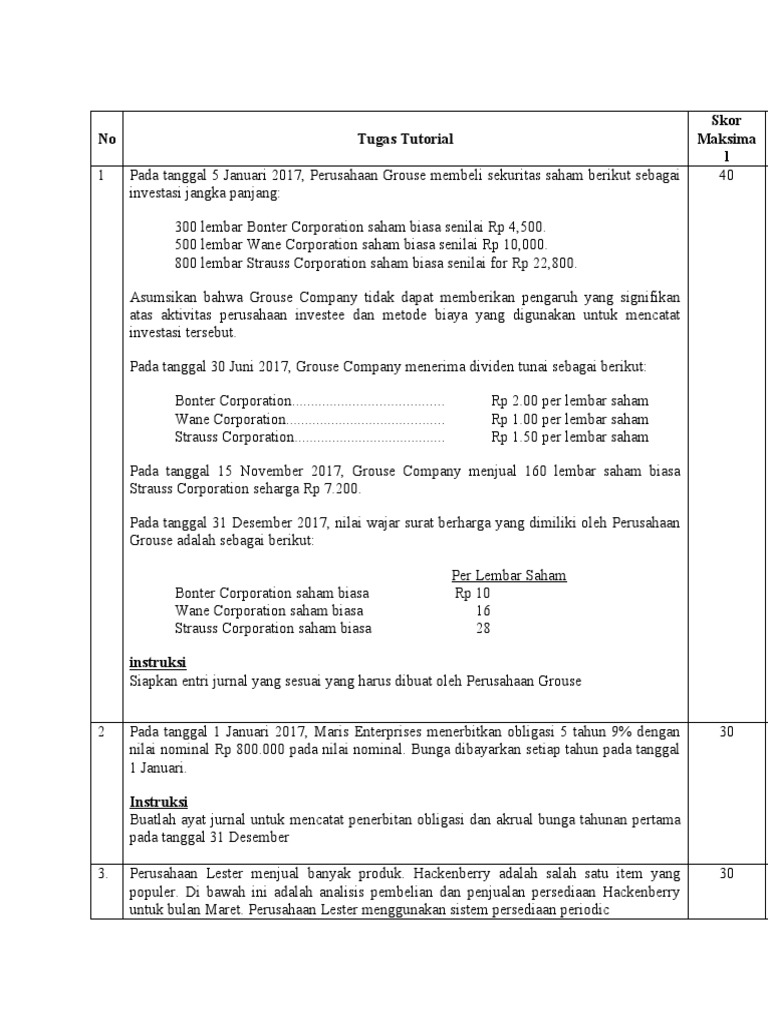 Tugas Tutorial 3 - Akm 1 | PDF