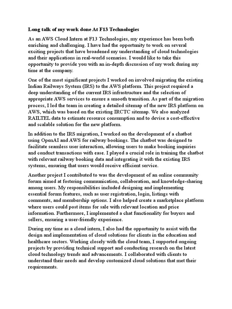 All Cloud Internships | PDF | Cloud Computing | Amazon Web Services