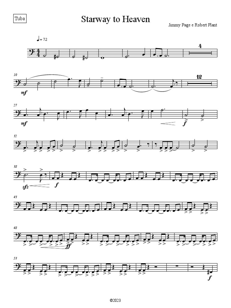 Starway To Heaven Tuba Pdf