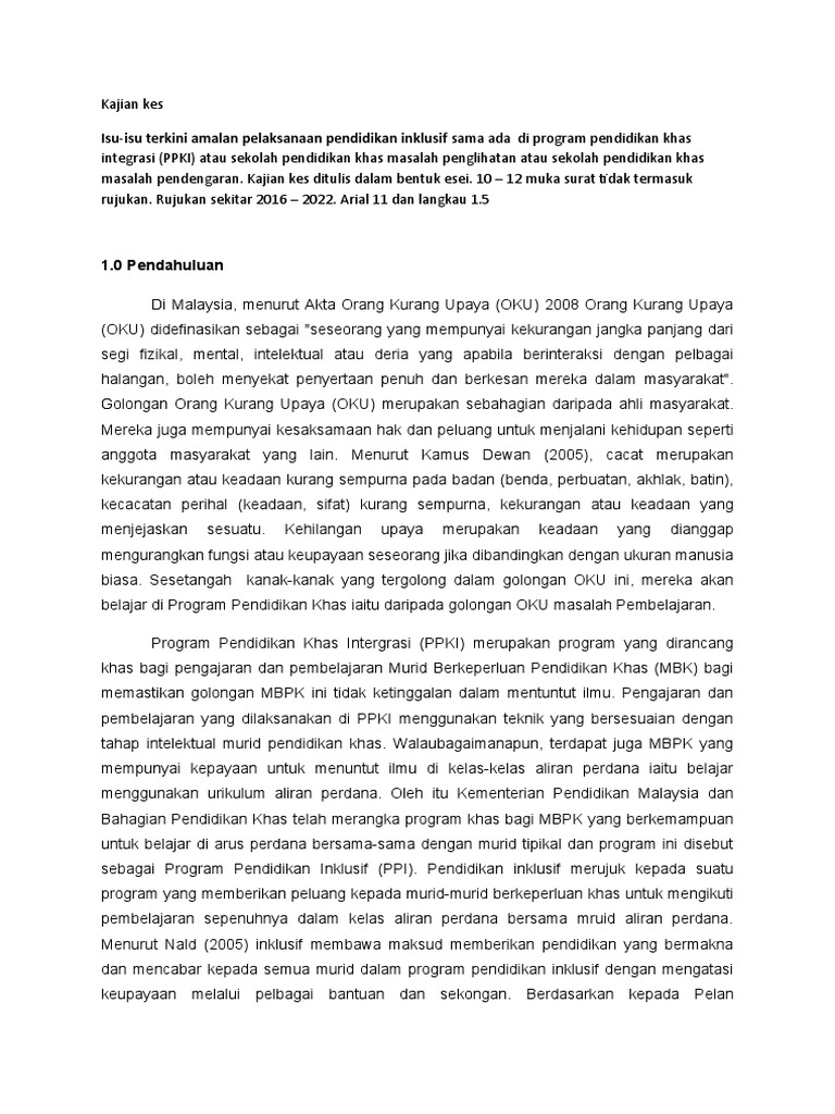 Kajian Kes PPI2 | PDF
