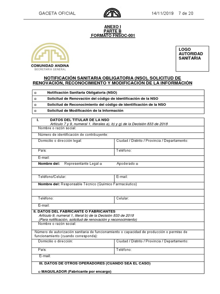 Formato FNSOC-001 | PDF