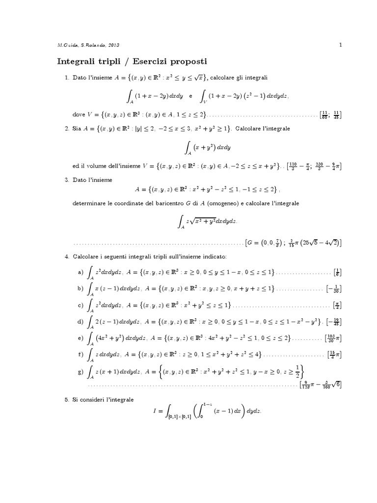 An2i Exp2 Integrali.tripli | PDF