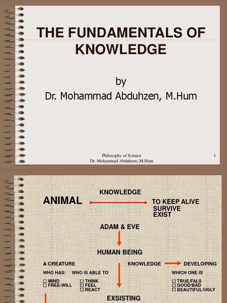 The Fundamentals of Knowledge | PDF