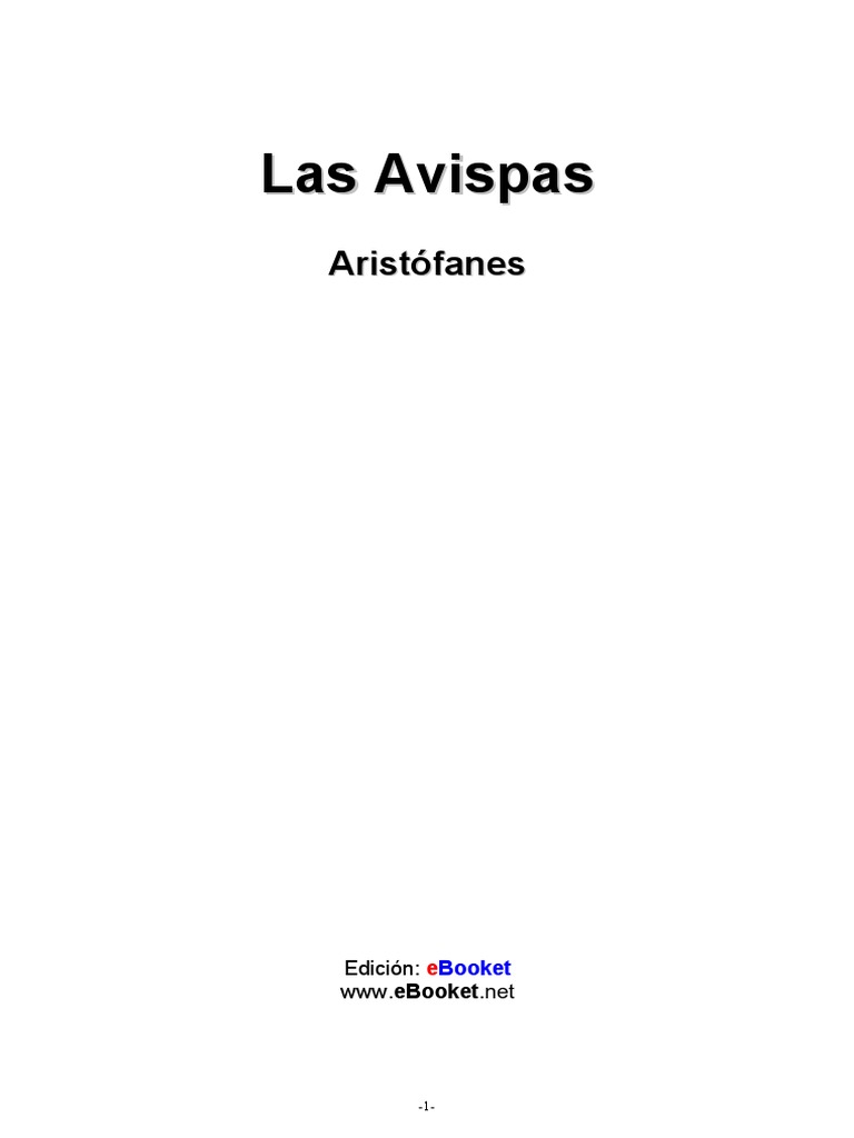 Aristófanes - Las Avispas | PDF