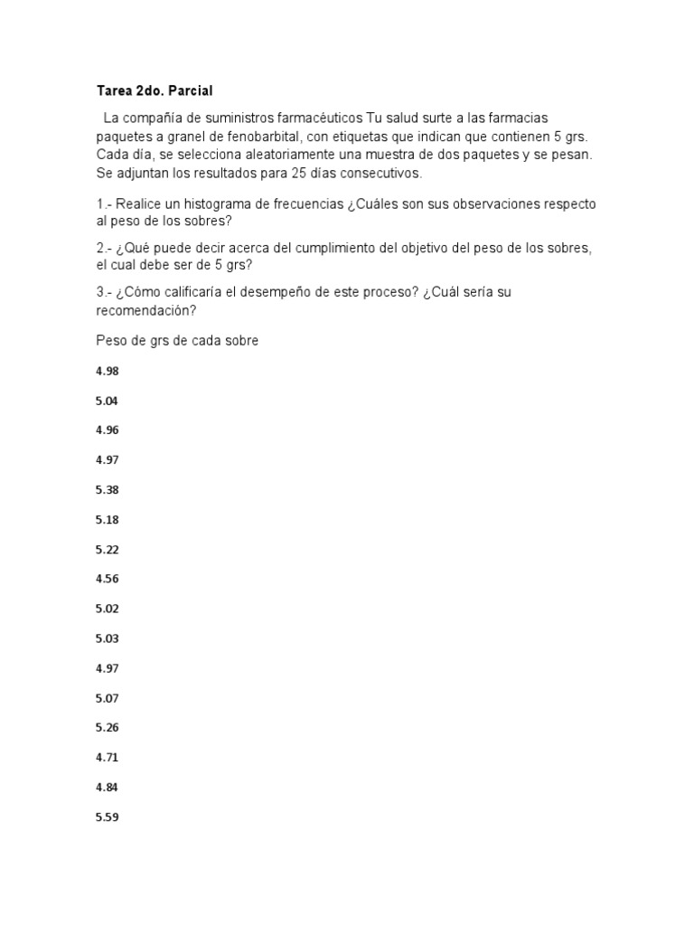 Tarea 2do. Parcial | PDF