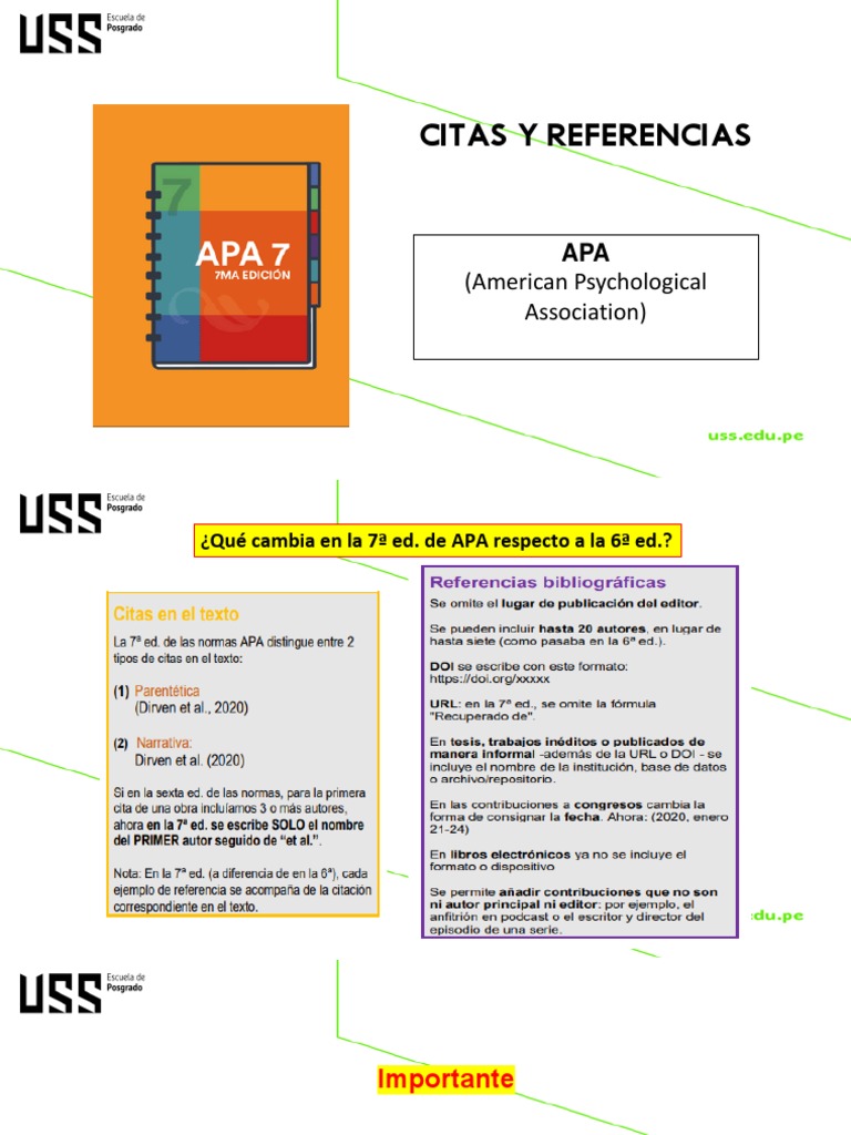 Normas Apa Citas y Referencias 7ma Edición | PDF