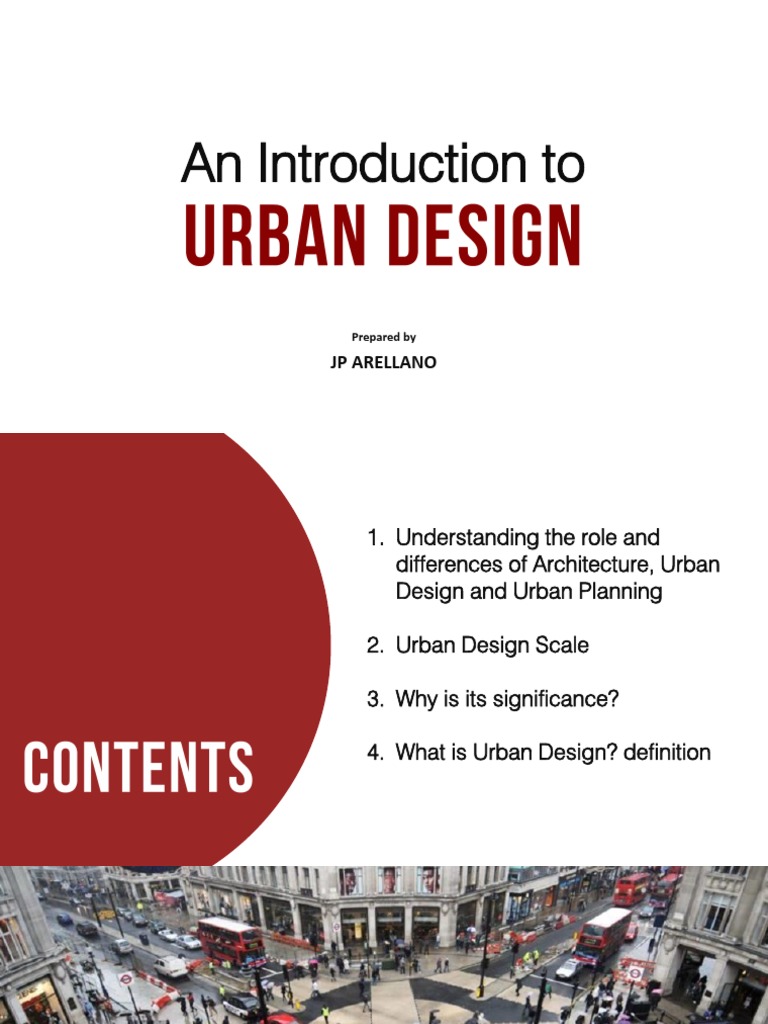 Part 1 - Introduction to Urban Design | PDF