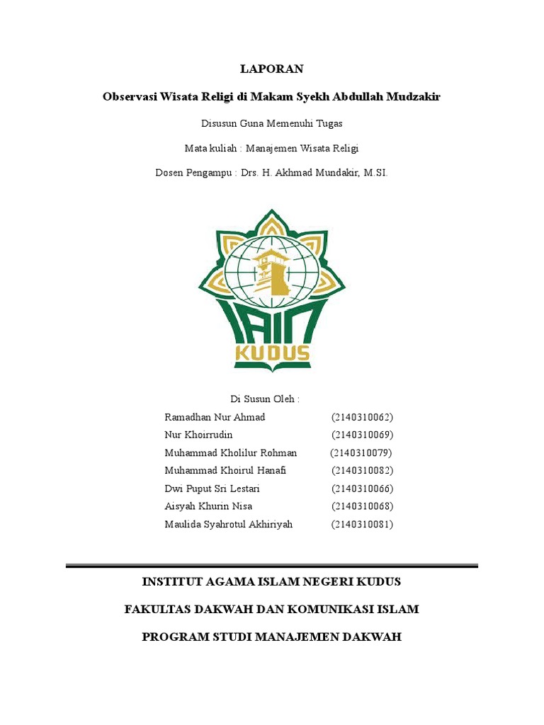 Laporan Wisata Religi | PDF