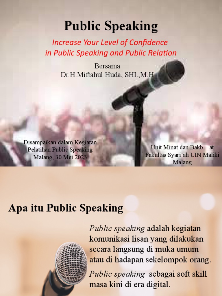 Public Speaking | PDF