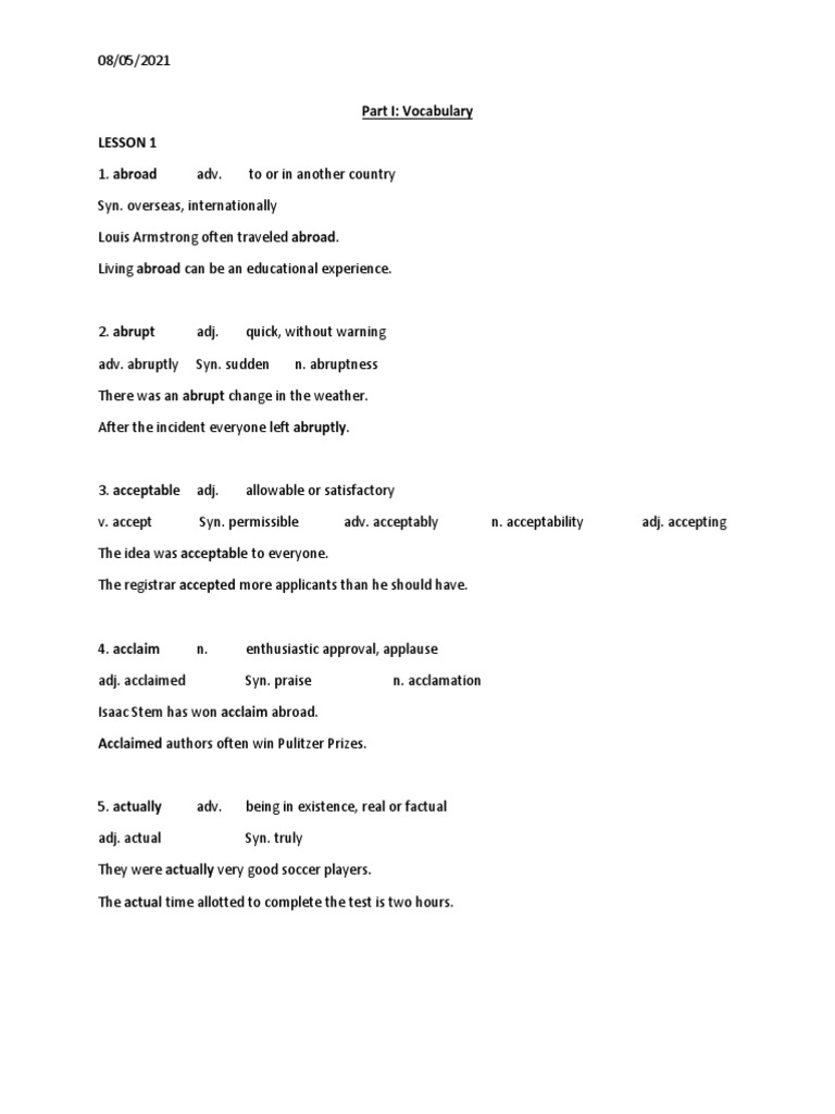 Vocabulary and Reading Comprehension Guide | PDF | Ethology | Honey Bee