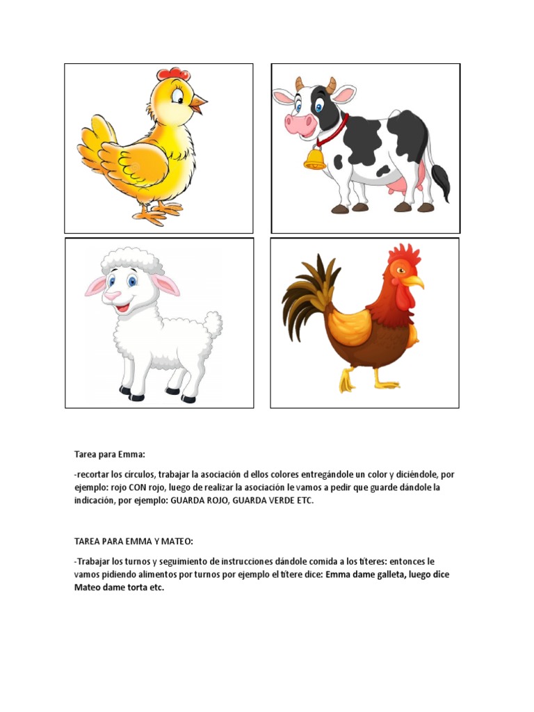 Animales De La Granja Pdf