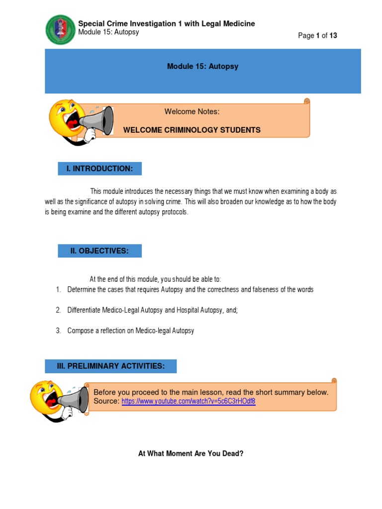 WEEK15-AUTOPSY | PDF