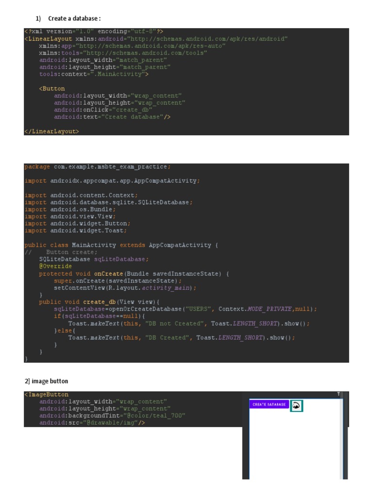 Android Pgms Pdf Java Programming Language Android Operating System 