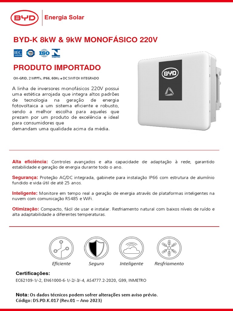 Datasheet BYD-K-1P (8-9) K-2M | PDF | Corrente direta | Metrologia