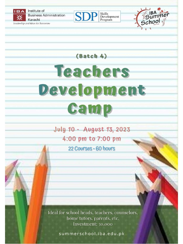 Teacher Development Boot Camp Rev1 | PDF