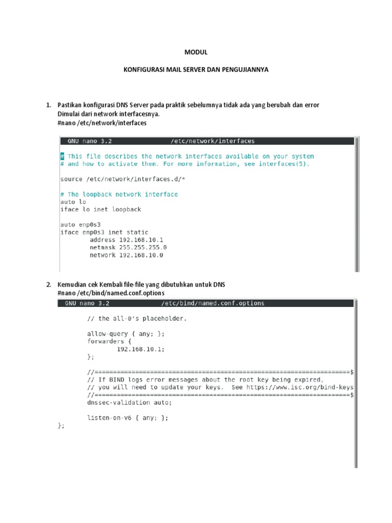 Modul 13-Manajemen Jaringan Komputer-Mail Server | PDF