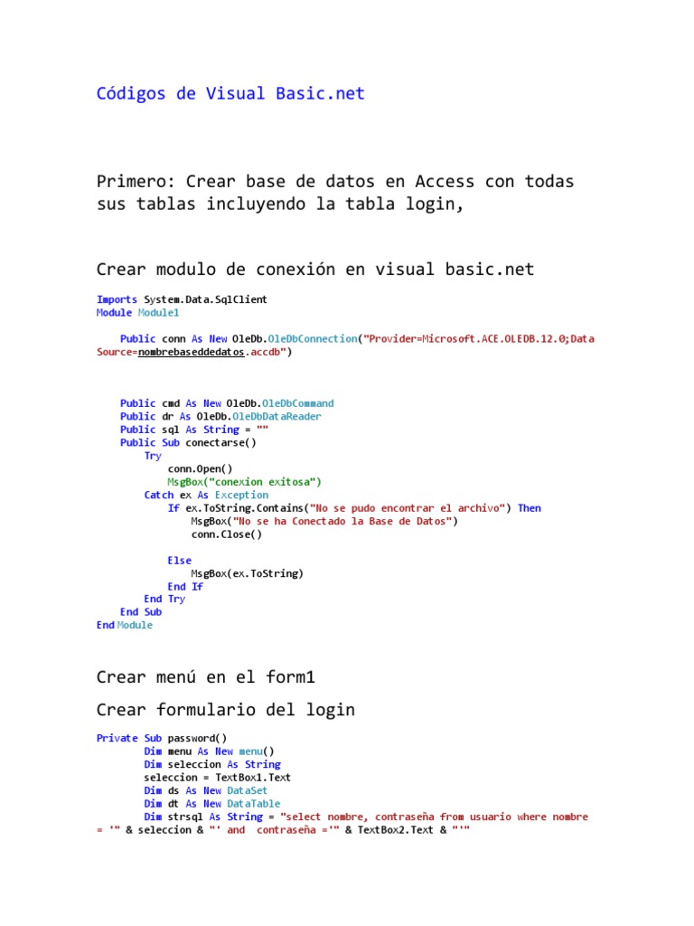 Codigos Proyecto | PDF | SQL | Programación de computadoras