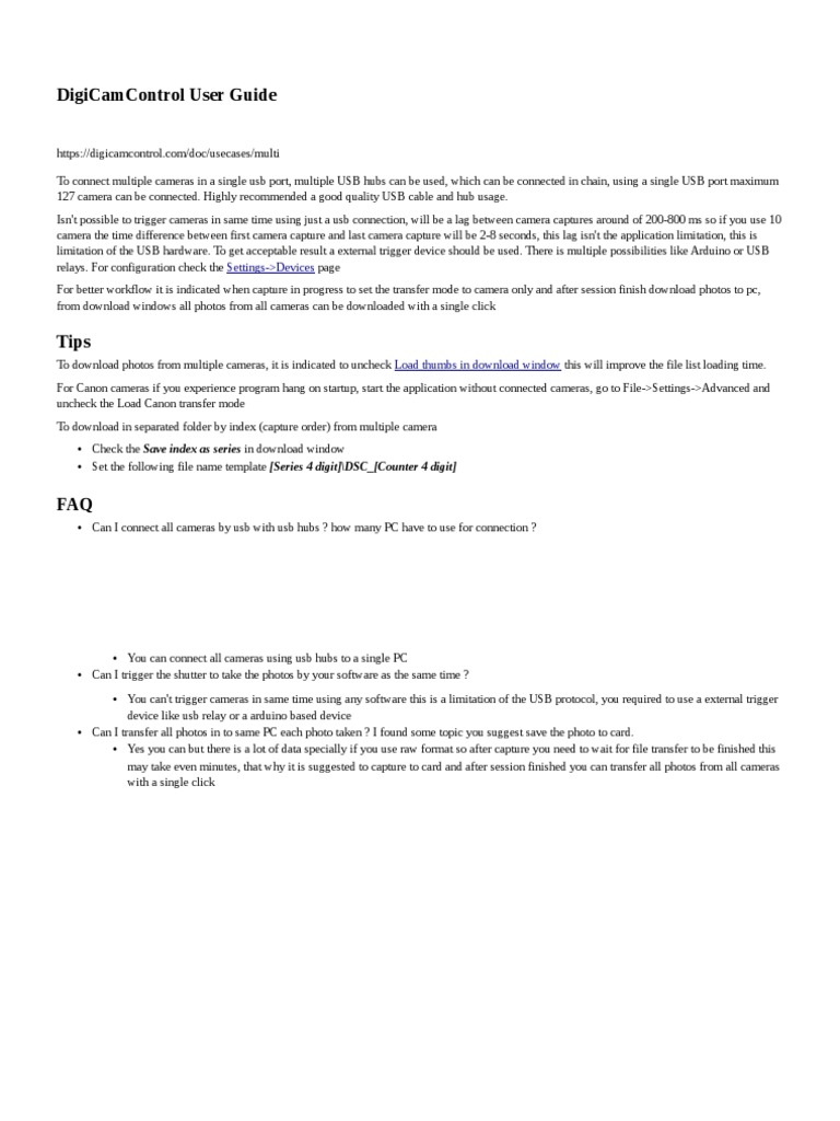 DigiCamControl User Guide | PDF