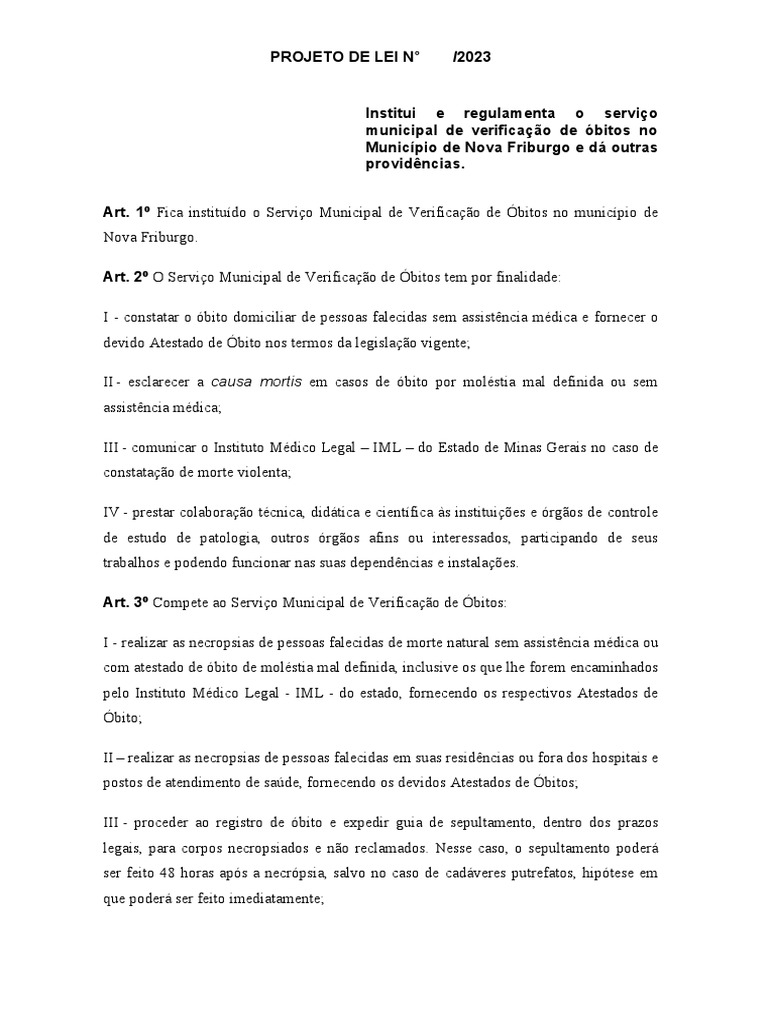 Projeto de Lei 4549 - 2021 - Documento Assinado | PDF | Morte | Autópsia