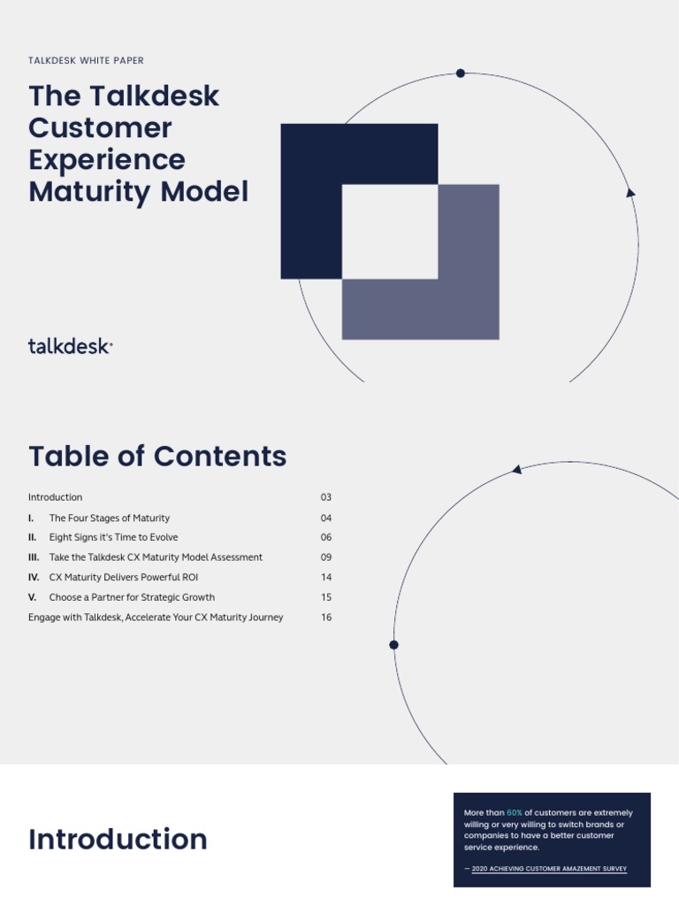 The Talkdesk Customer Experience Maturity Model | PDF