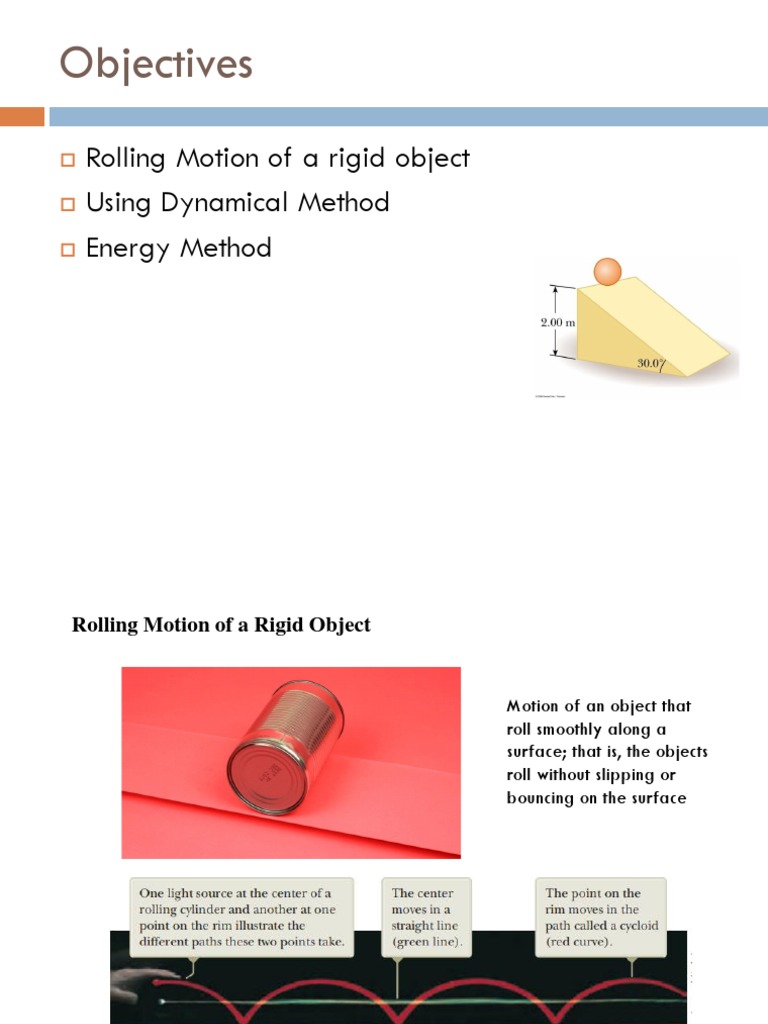 Lecture 8 Rotational Kinetic Energy and Rolling Motion (Autosaved ...