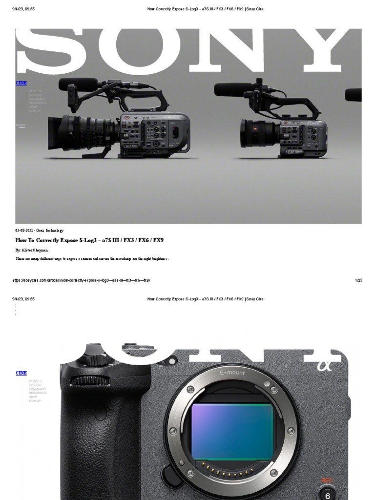 how-correctly-expose-s-log3-pdf-exposure-photography-camera