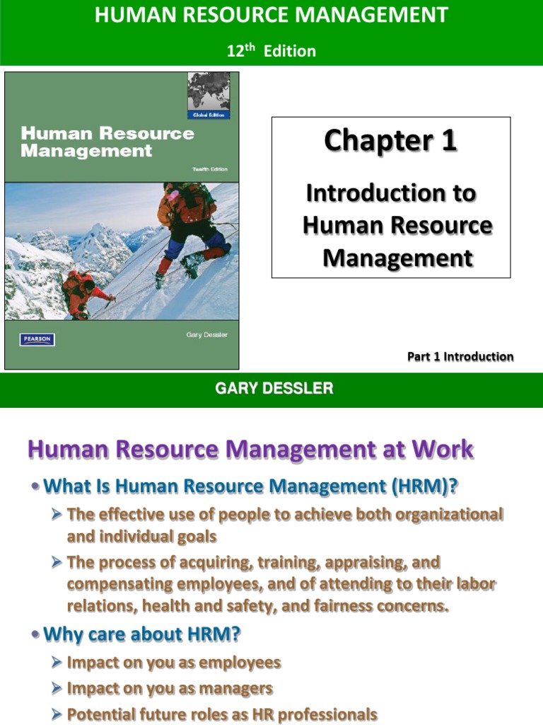 R - Dessler Hrm12ge PPT 01 PDF Free | PDF | Human Resource Management ...