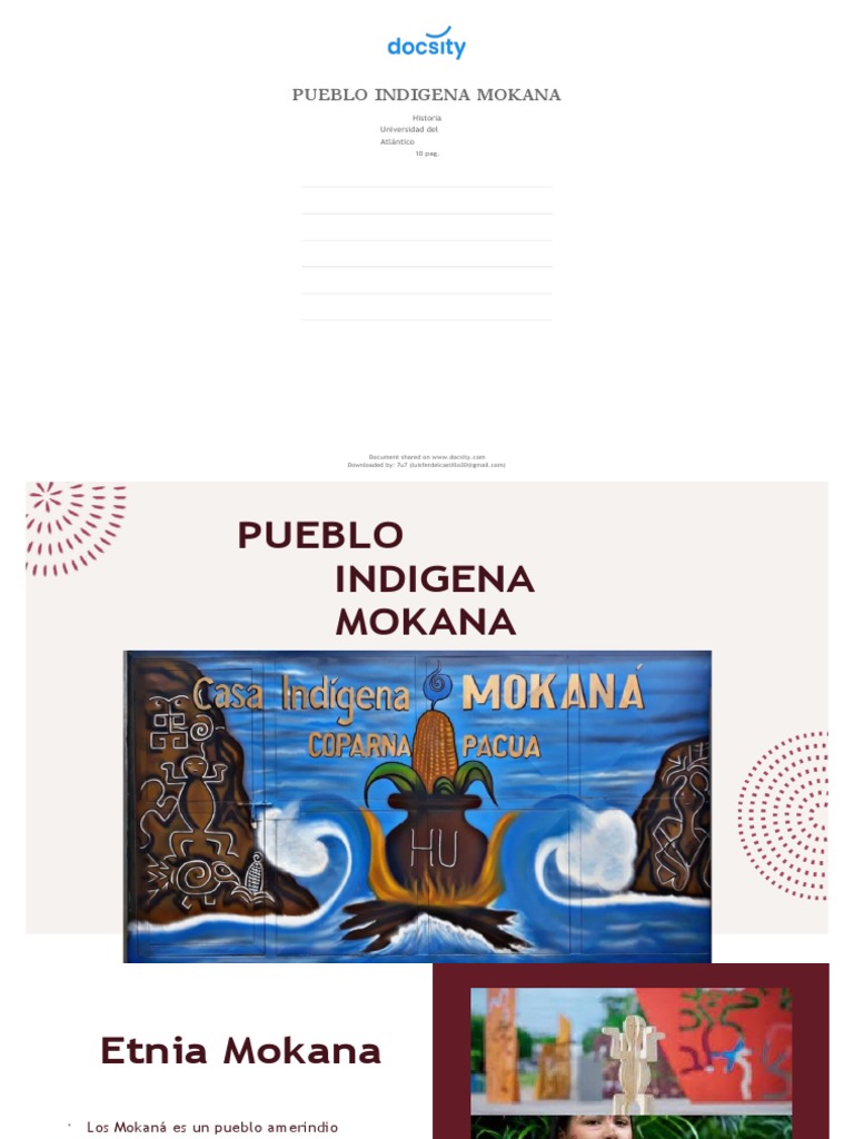 Docsity Pueblo Indigena Mokana | PDF