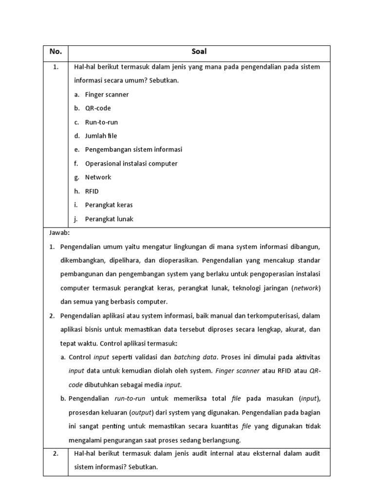 Tugas 1 - Sistem Informasi | PDF