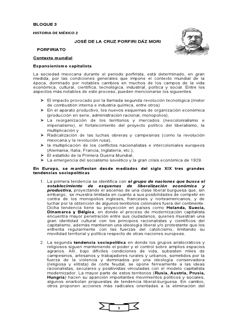 Bloque 3 | PDF | México | Capitalismo