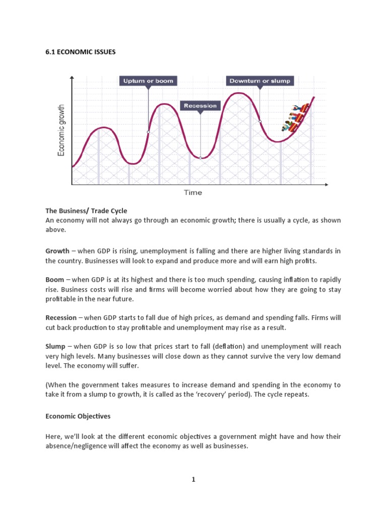 Economic Issues IGCSE Business Notes | PDF | Cost Of Living | Taxes