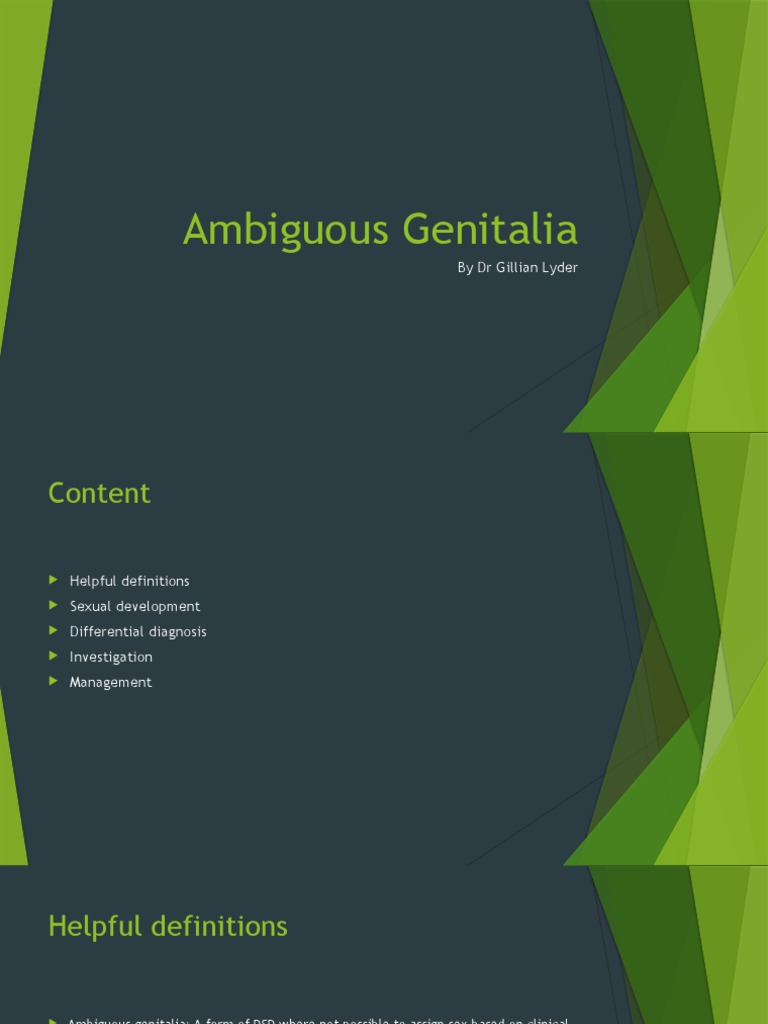 Ambiguous Genitalia2 | PDF | Sex | Endocrine System