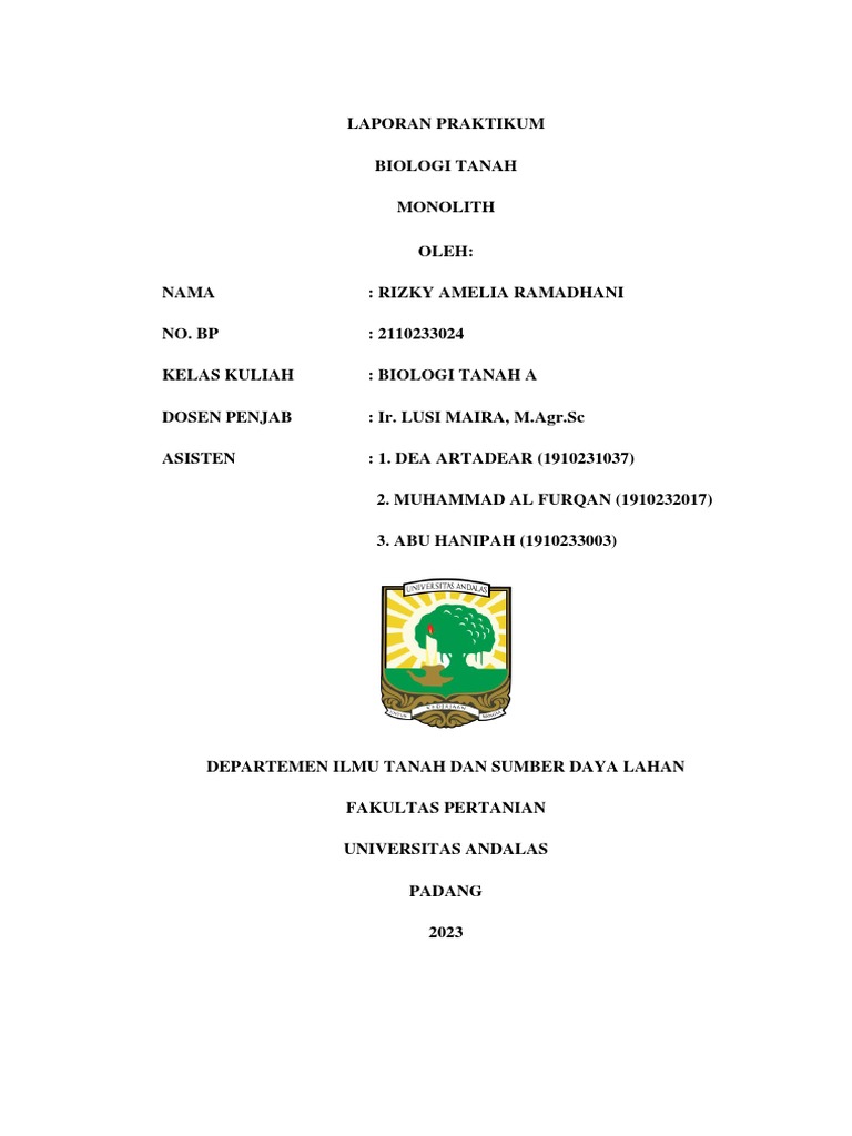 Laporan Pembahasan Praktikum Monolith | PDF