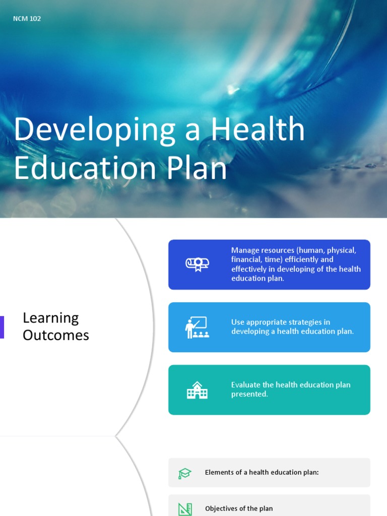 5 - Developing A Health Education Plan - Evaluation | PDF