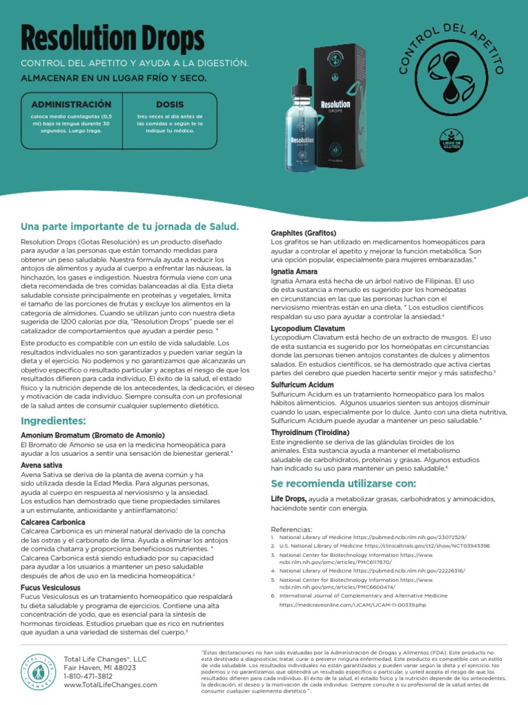 Resolution Drops | PDF | Dieta | Alimentos