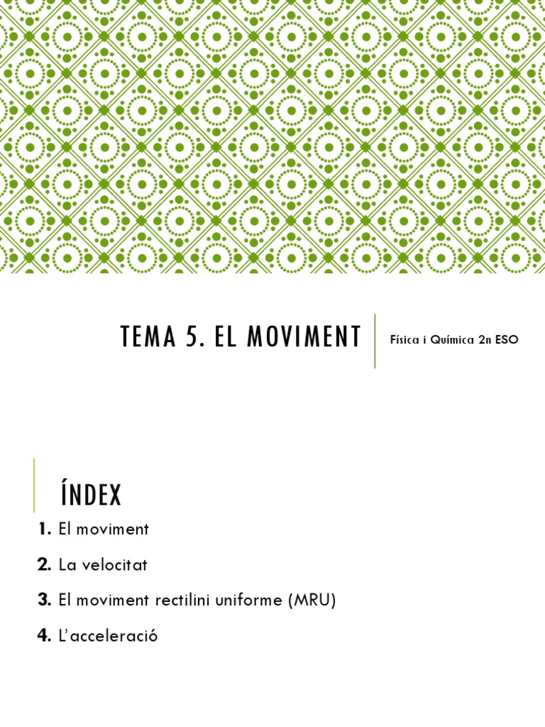 Tema5 Elmoviment | PDF