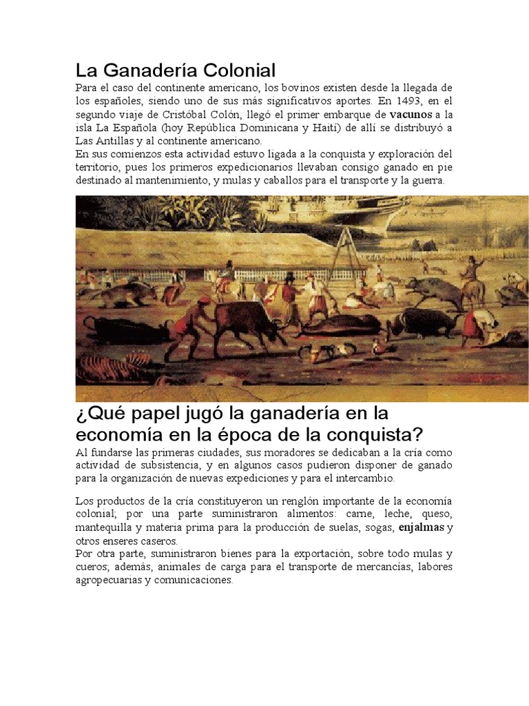 Ganadería Colonial en América Latina | PDF | Tecnología