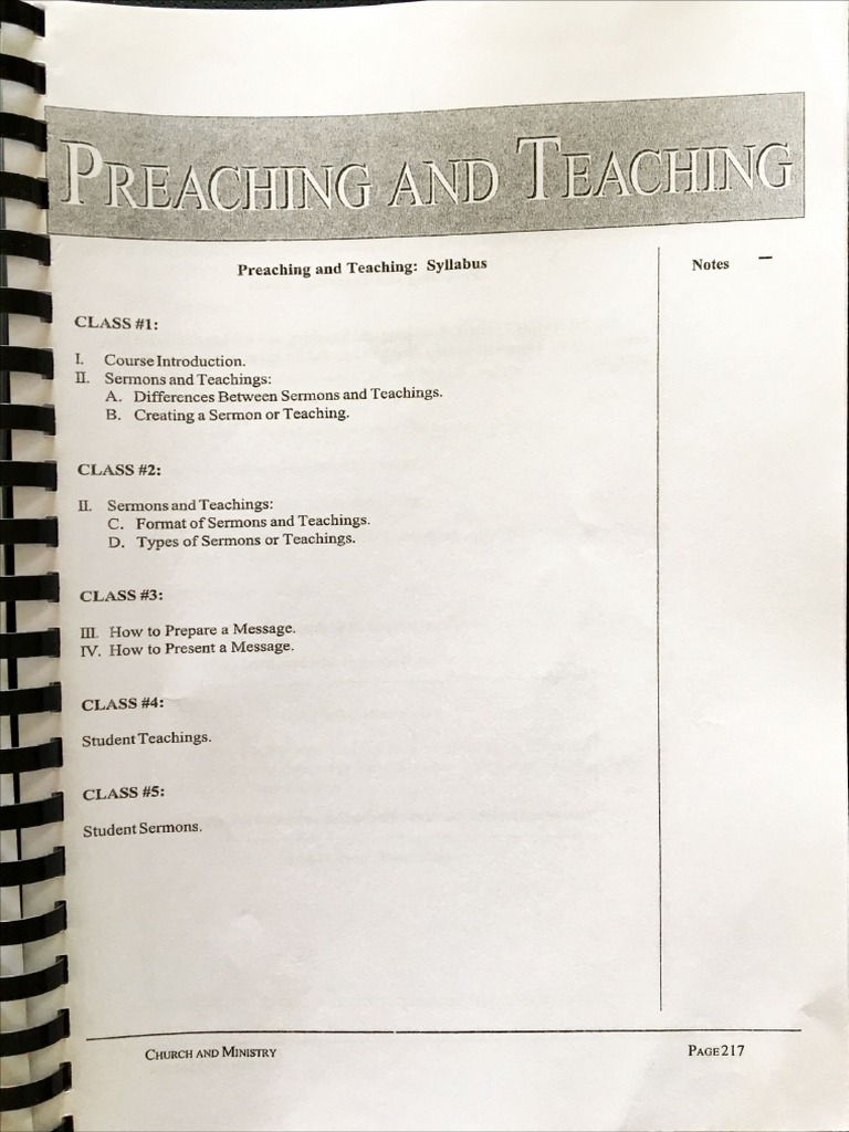 Teaching and Preaching | PDF
