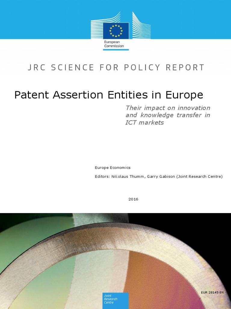 Patent Assertion Entities in Europe | Download Free PDF | Patent ...