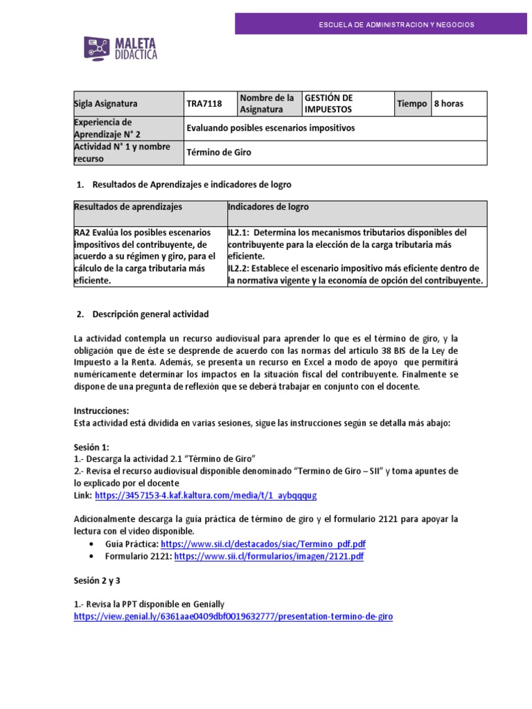 Formulario 2121 y Término de Giro | PDF | Negocios