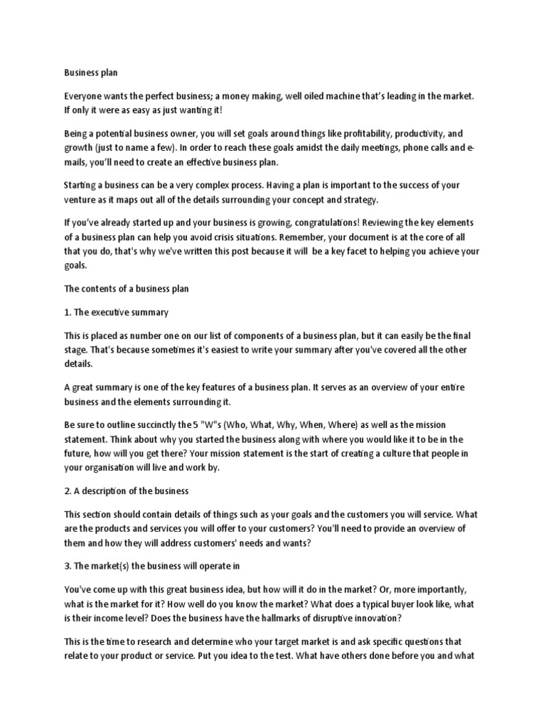 Business Plan | PDF | Grocery Store | Business Plan