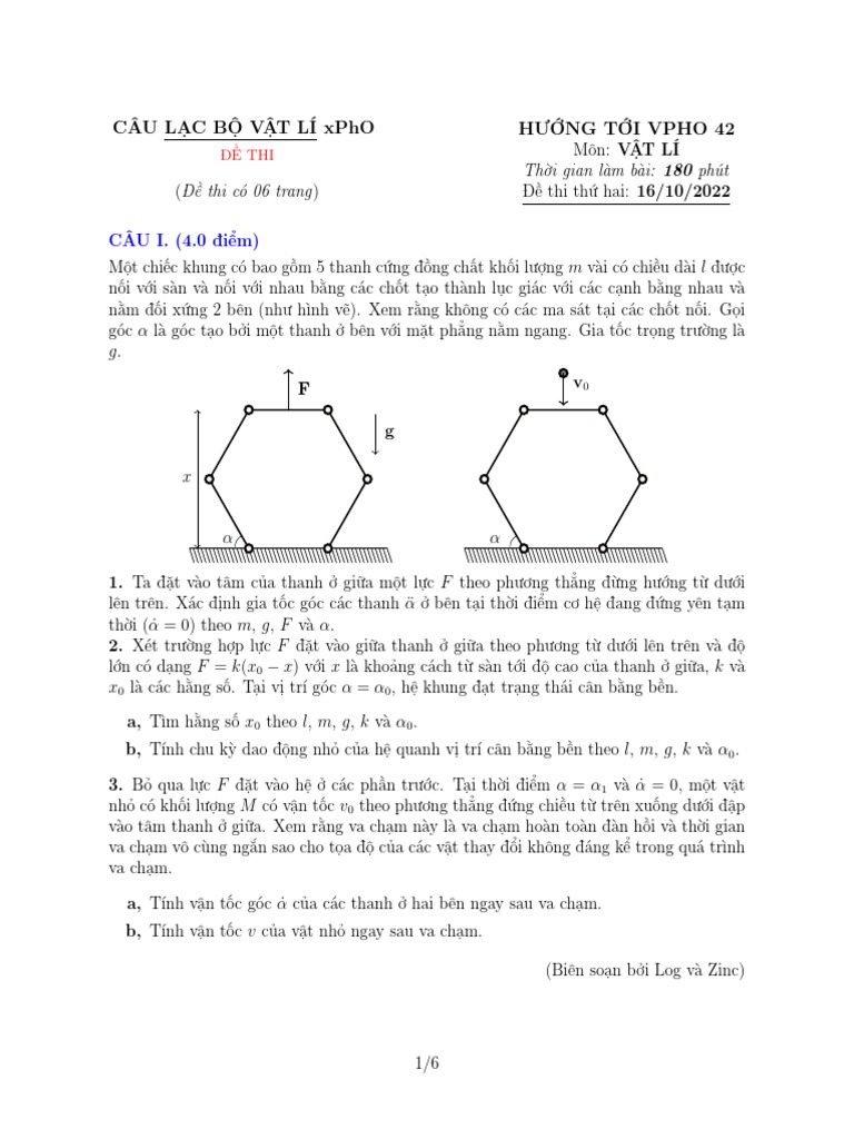 Đề 2 hướng tới VPhO 42 | PDF
