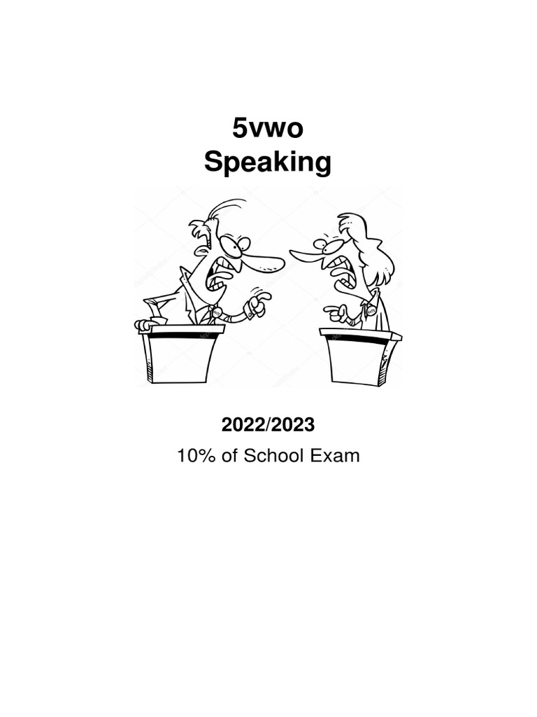 5vwo Speaking Reader 2023 | PDF | Fluency | English Language 5vwo Speaking Reader 2023 | PDF | Fluency | English Language