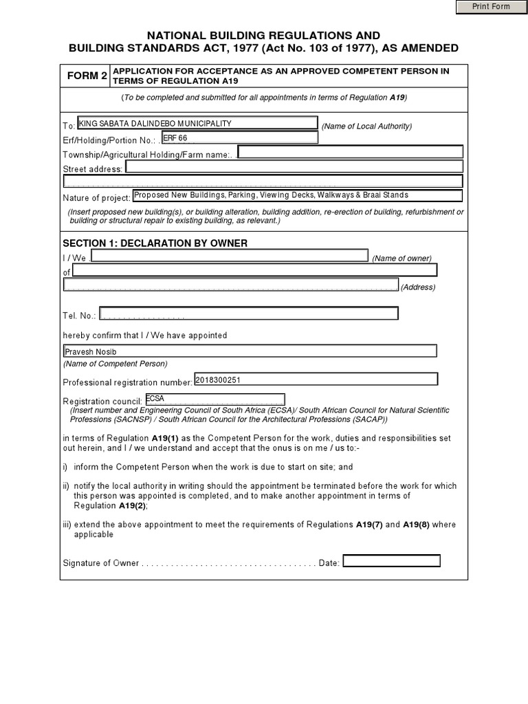 Sans10400 A - Form 2 Rev 1 | PDF | Geotechnical Engineering | Knowledge