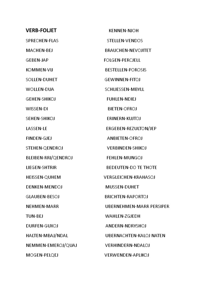 VERB-FOLJET | PDF